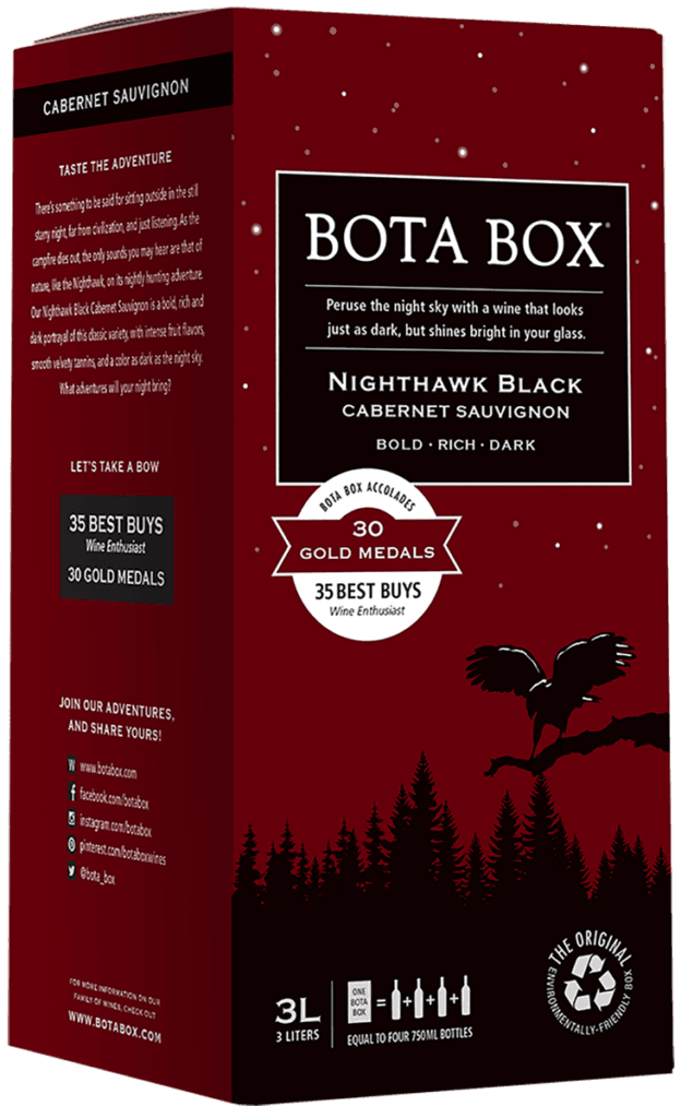 Bota Box Nighthawk Cabernet 3L - Beach Liquors